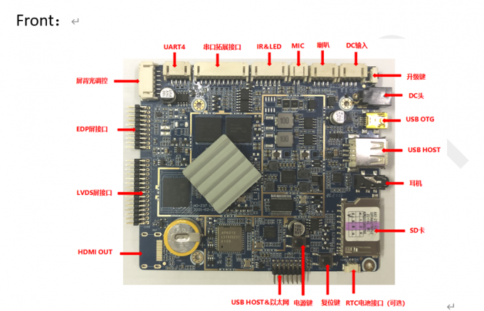 RK3288 Android 4K Embedded Integrated Board Sunchip Quad Core Full Hd ...