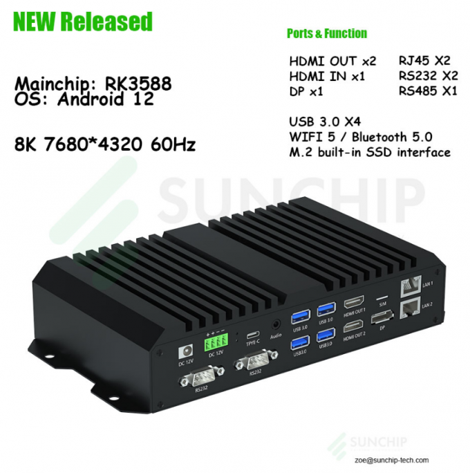 ARM RK3566 Android Motherboard LVDS EDP MIPI Interface For Smart Kiosk Digital Signage