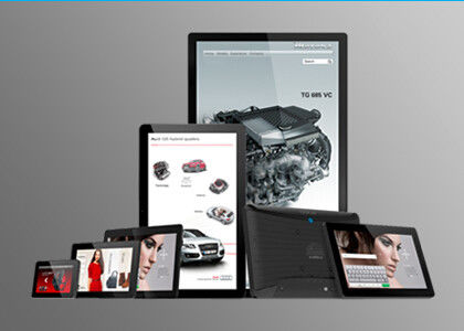 Commercial Notebook Tablet PC , Multi Touch Screen WiFi Elevator ...