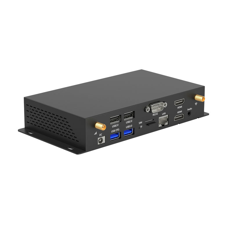 Black Digital Signage Media Player Box Edge Computing Device Support ...