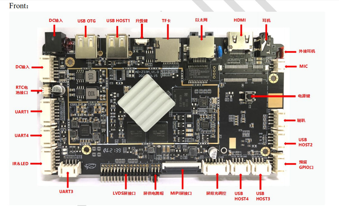 RK3288 Board 4GB RAM 32GB EMMC Advertising Motherboard ARM Embedded Industrial Control Digital ...