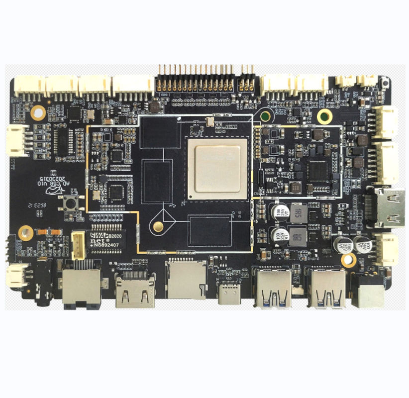 RK3588 Custom Android Embedded System Mainboard with POE Wifi Usb GPIO UART for Full Hd CAP ...