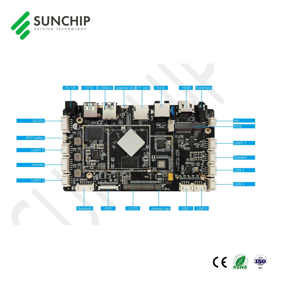 Rk3566 Embedded Arm Board WIFI BT LAN 4G POE Arm Advertising Board USB ...