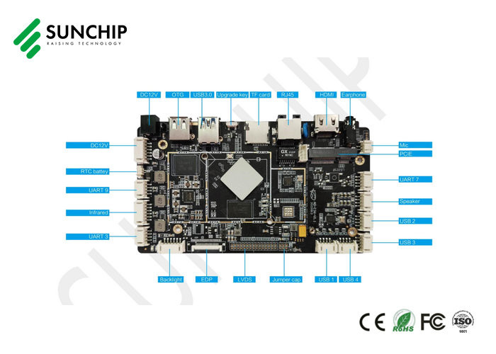 ARM RK3566 Android Motherboard LVDS EDP MIPI Interface For Smart Kiosk ...