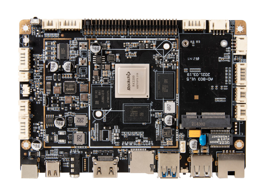 Android RK3399 Embedded System Board With 4GB RAM for Industrial LVDS ...