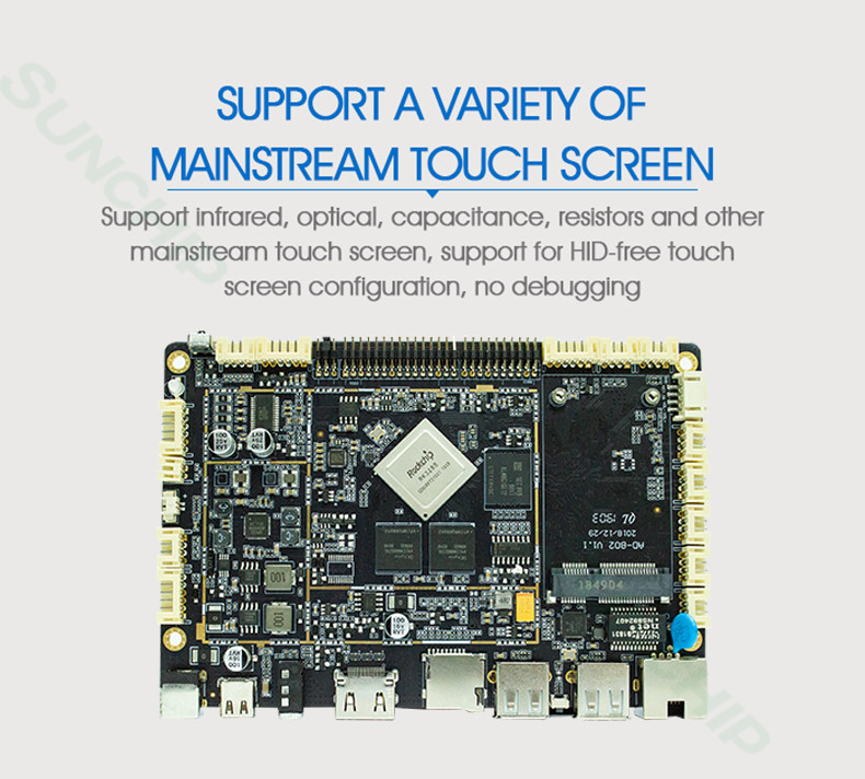 HD OUT Embedded System Board Durable For Dual Screen Digital Signage